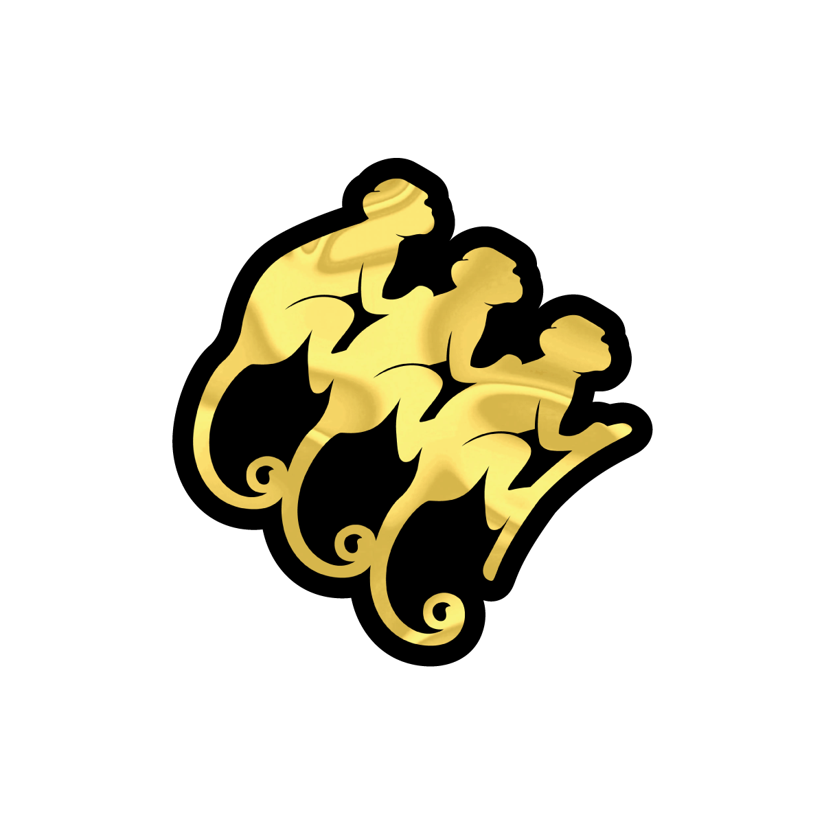 Die cut gold stickers – Customskins