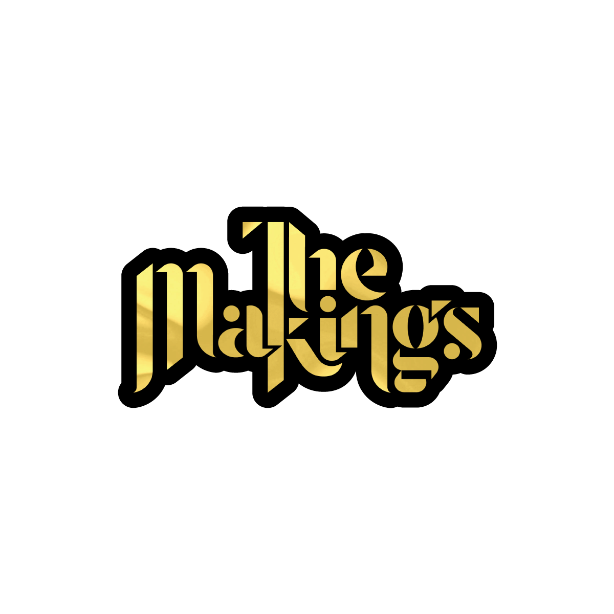 Die cut gold stickers – Customskins