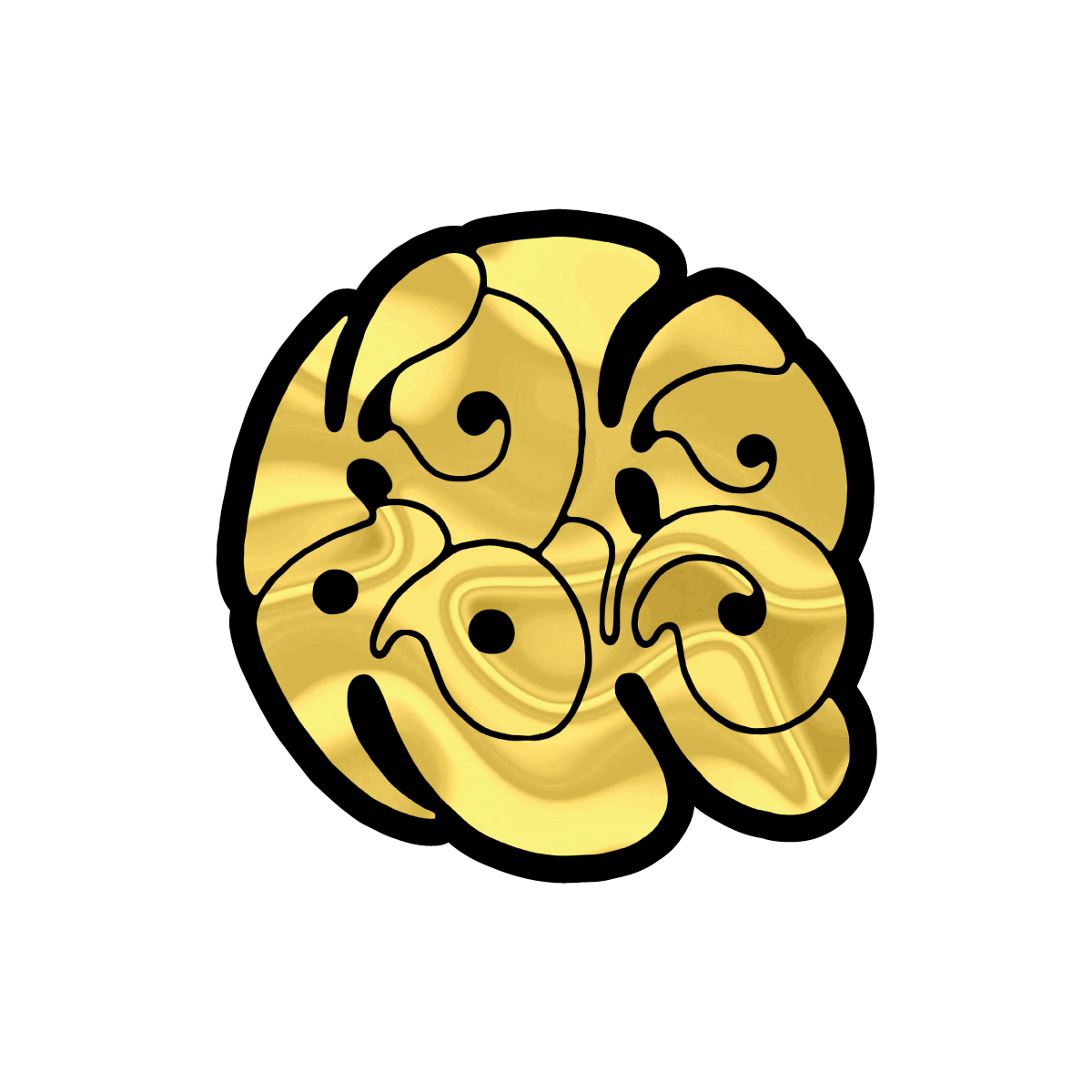 Die cut gold stickers – Customskins